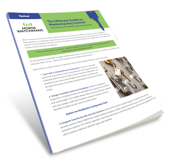 Mastering Key Control Tip Sheet | Morse Watchmans