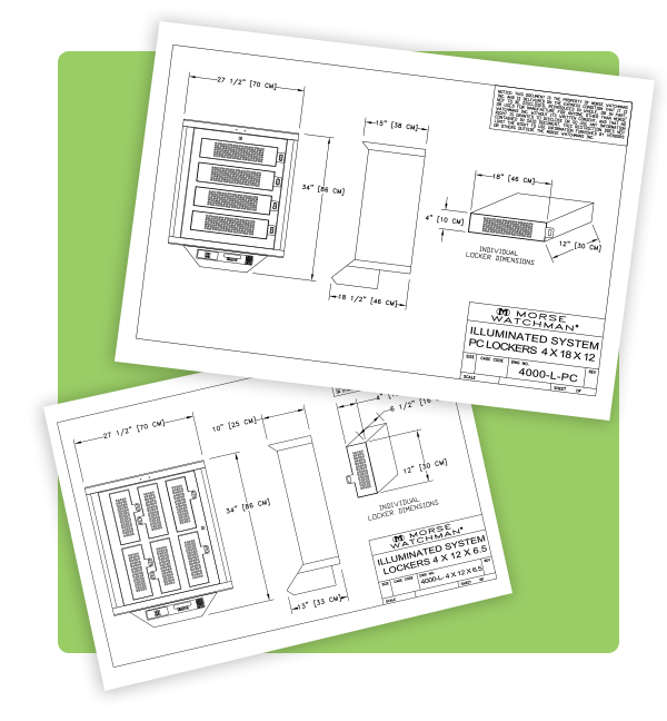 SmartKey Locker Systems – Spec Sheets & Drawings